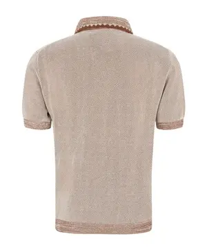 Etro Snap-button Piqué Polo Shirt