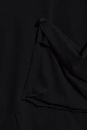 Yohji Yamamoto Oversized Draped Pocket T-shirt - Black