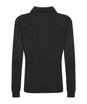 GRAN SASSO Long-sleeved Knitted Polo Shirt