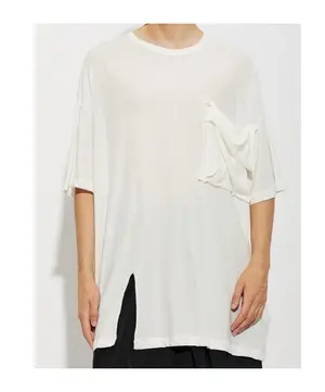 Yohji Yamamoto Draped Pocket Oversized T-shirt