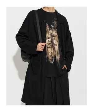 Yohji Yamamoto Graphic Printed Long-sleeved T-shirt