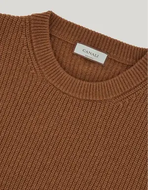 Canali Light Wool And Cashmere Crew Neck Sweater