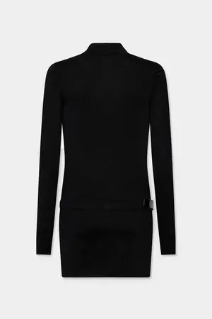 Dsquared2 Deep-cut Shiny Jersey Dress