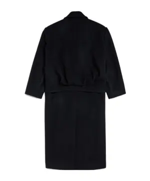 Balenciaga Long Double-faced Cocoon Coat