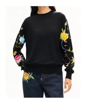 Kenzo Wildflower" Wool And Silk Jumper