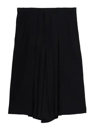 Yohji Yamamoto Wool Gabardine Pleated Wide-leg Pants