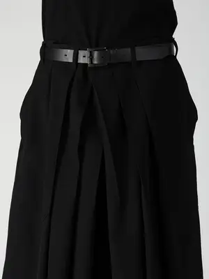 Yohji Yamamoto Wool Gabardine Pleated Wide-leg Pants