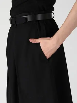Yohji Yamamoto Wool Gabardine Pleated Wide-leg Pants
