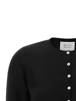 BE YOU Pure Cashmere Crew Neck Cardigan