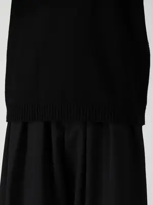 Yohji Yamamoto Single Jersey Embroidered Round Neck Pullover