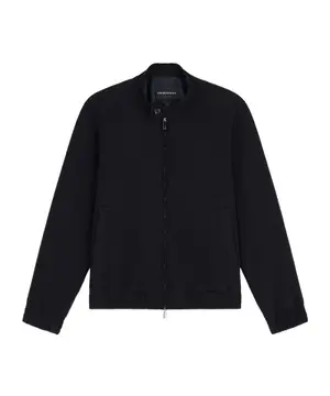 Emporio Armani Light Wool Stretch Seersucker Blouson