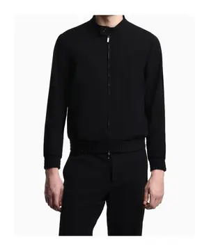 Emporio Armani Light Wool Stretch Seersucker Blouson