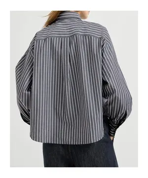 Brunello Cucinelli Striped Cotton Poplin Shirt