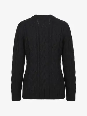 P.a.r.o.s.h Sequin-embellished Cable-knit Sweater