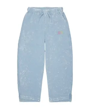 DIESEL® Acid-wash Logo-print Track Pants - Light Blue