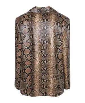 ERMANNO FIRENZE Snake-print Single-breasted Blazer