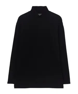 Yohji Yamamoto Soft Single Jersey High Neck Long Slv Tee