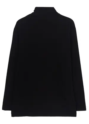 Yohji Yamamoto Soft Single Jersey High Neck Long Slv Tee