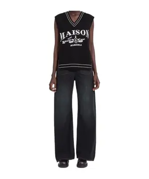 MAISON MARGIELA Wool Sweater Vest - Black