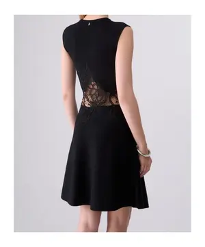 Liu Jo Knit Dress With Lace Details