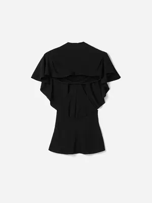 Jacquemus Pleated Cutout Back Top