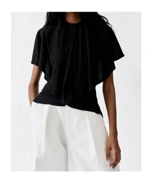 Jacquemus Pleated Cutout Back Top