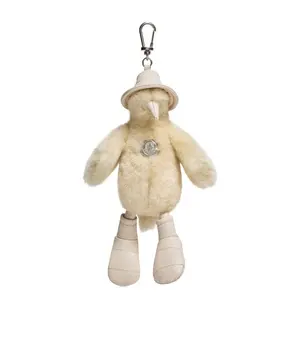 Moncler Duck-shaped Key Ring - Light Beige