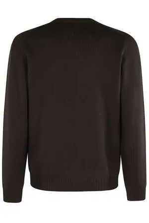ROBERTO COLLINA Crew Neck Long-sleeved Sweater