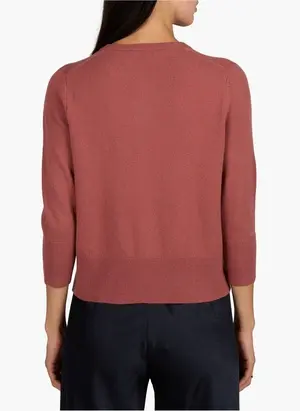 Vince Crew Neck Button Front Knitwear