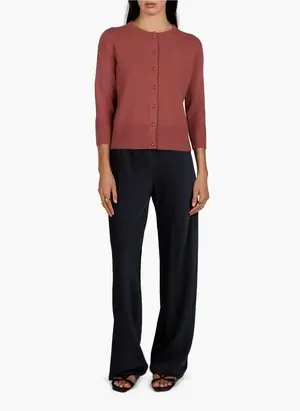 Vince Crew Neck Button Front Knitwear