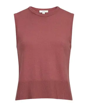 Vince Sleeveless Knit Top - Pink