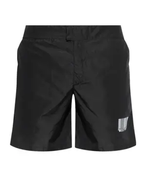 Moschino Logo Swim Trunks - Black