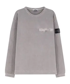 Stone Island Compass-badge Crewneck Sweatshirt - Grey