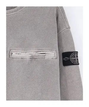 Stone Island Compass-badge Crewneck Sweatshirt