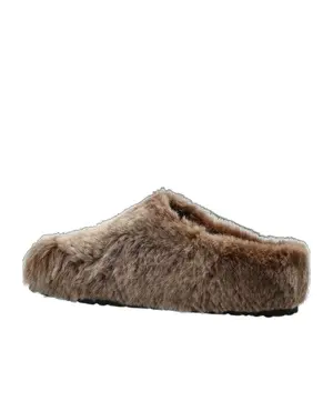 BIRKENSTOCK Amsterdam Wrapped Shearling Slipper - Brown
