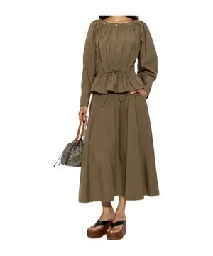 Tory Burch Flared Midi Skirt