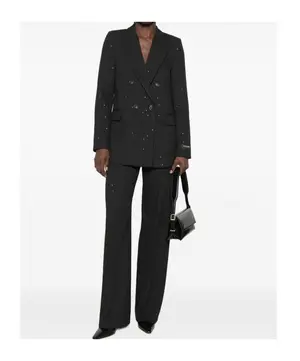 ERMANNO FIRENZE Double-breasted Long-sleeve Blazer