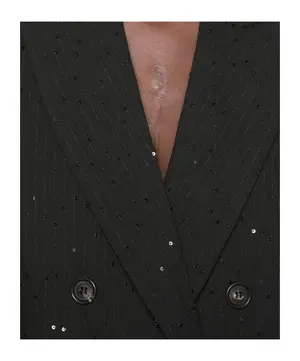 ERMANNO FIRENZE Double-breasted Long-sleeve Blazer