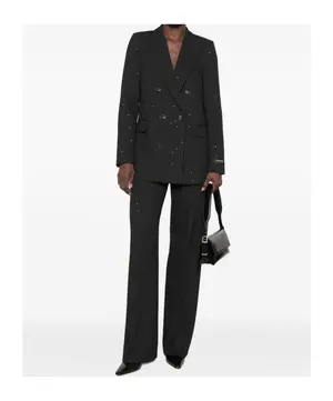 ERMANNO FIRENZE Striped Detail Trousers With Embellishments