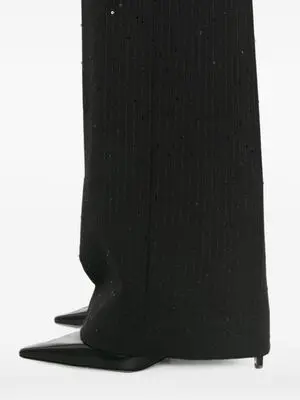 ERMANNO FIRENZE Striped Detail Trousers With Embellishments