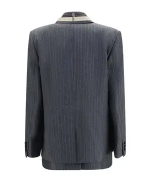 Sacai Layered Pinstripe Blazer