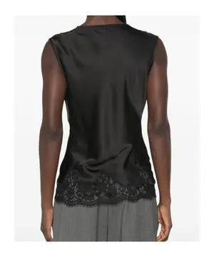 ERMANNO FIRENZE Lace-detail Tank Top