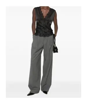 ERMANNO FIRENZE Lace-detail Tank Top
