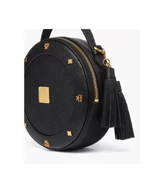 Mcm Pina Studded Shoulder Bag