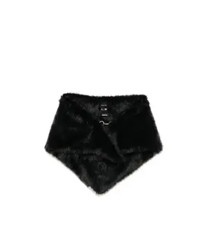 Simone Rocha Faux-fur Lobster-clasp Scarf - Black