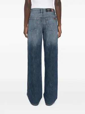 7 For All Mankind Straight-leg Vintage-wash Jeans