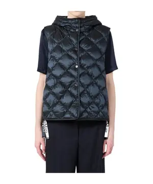 Max Mara Sleeveless Hooded Padded Vest