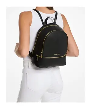 Michael Kors Rhea Medium Pebbled Leather Backpack