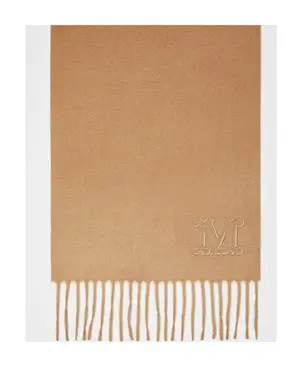 Max Mara Logo Fringed Scarf
