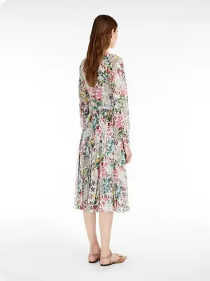 Max Mara Long-sleeved Printed Dress